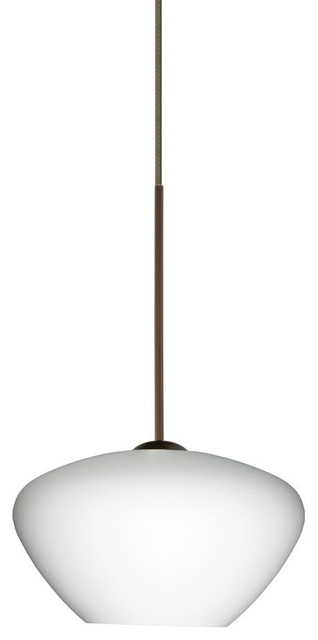 Peri 1 Light Pendant Lighting, Bronze - Contemporary - Pendant Lighting ...