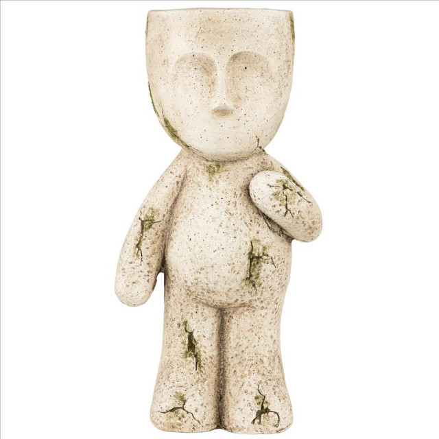 Design Toscano Pot Head Garden Planter - Contemporary - Outdoor Pots ...