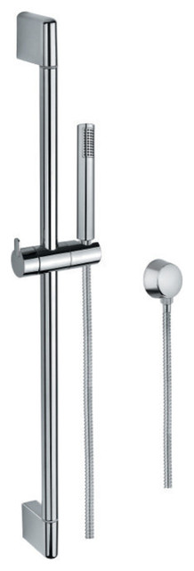 Sliding Rail, Hand Shower, and Water Connection, Chrome - Contemporary ...