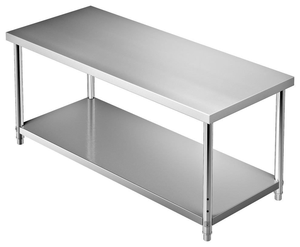 VEVOR Stainless Steel Work Prep Table Commercial Food Prep Table ...