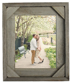 Corner Block Barnwood Frame, 16x20 - Farmhouse - Picture Frames - by My ...