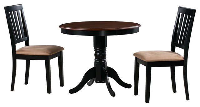 3-Piece Brookline Dinette Dining Room Table Set - Traditional - Dining ...