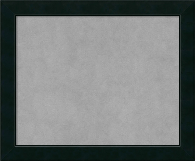 Framed Magnetic Board, Small-Large, Corvino Black Wood - Transitional ...