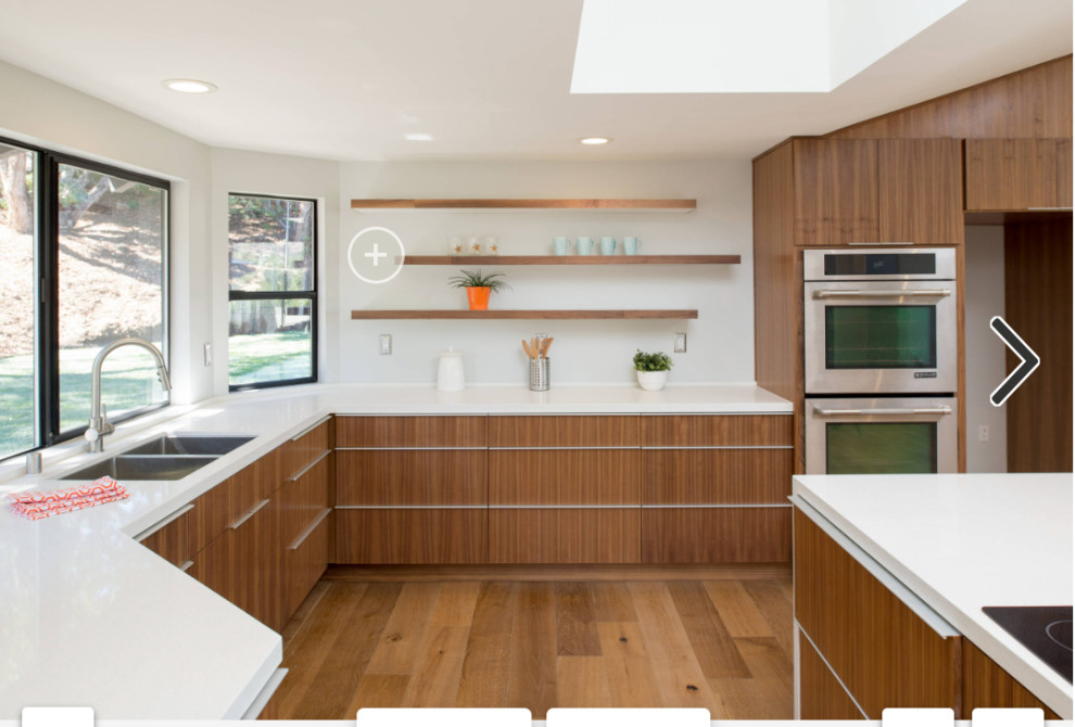 Cabinet maker suggestions - rift cut walnut, grain matched slab doors ...