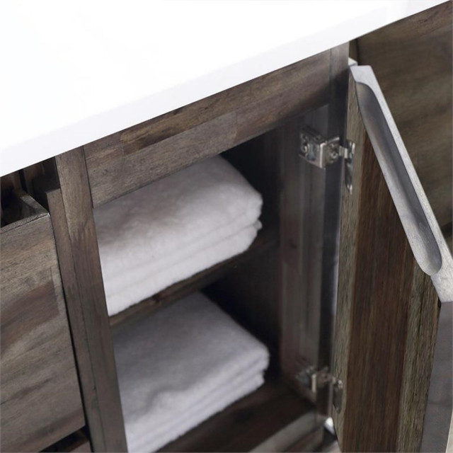 Fresca Formosa 72" Wood Bathroom Vanity with Open Bottom and Mirrors in ...