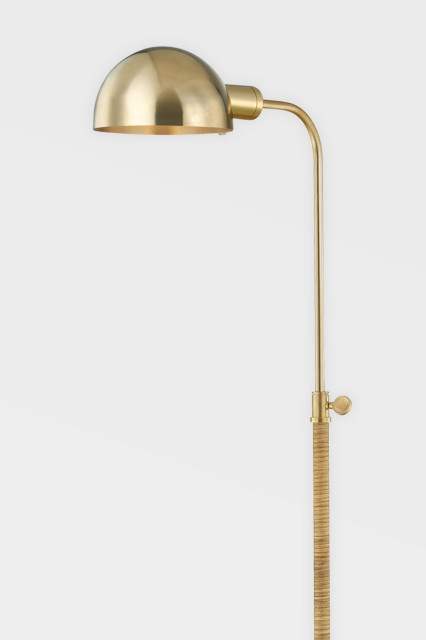 Devon 1-Light Floor Lamp by Mark D. Sikes, Aged Brass Frame ...