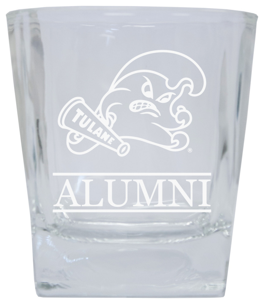 Tulane University Green Wave 8 oz Etched Alumni Glass Tumbler ...