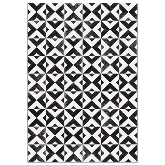 Mosaic Tile Decorative Vinyl Floor Mat, 4' x 6' - Contemporary - Area ...