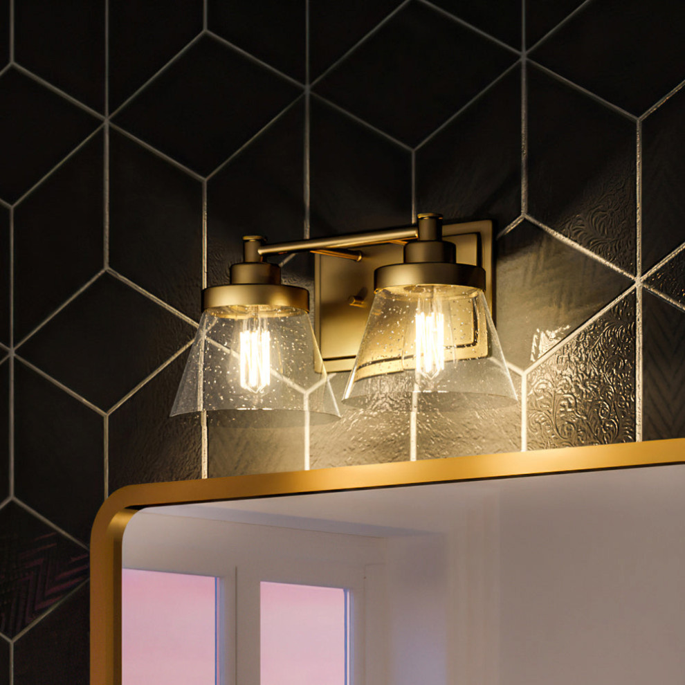 Luxury Traditional Bath Light, Olde Brass - Transitional - Bathroom ...