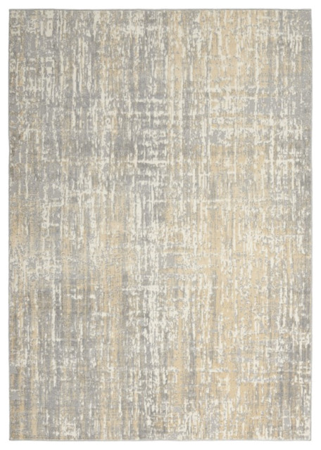 Calvin Klein Ck005 Enchanting Grey/Beige Area Rug, 5'3"x7'3 ...