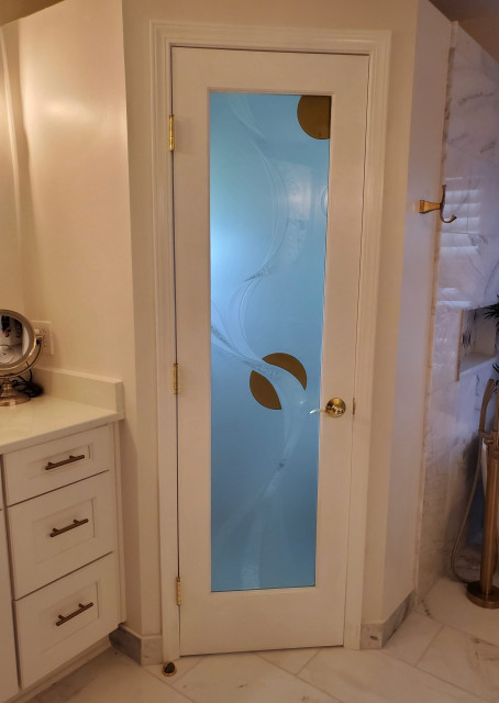 Front Door - Ribbon Reflection Moons - Fiberglass Smooth - 30" x 80 ...