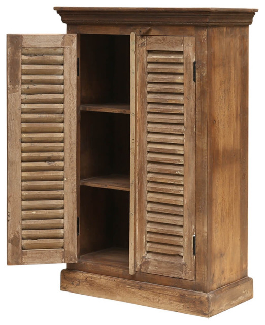 Rustic Solid Wood 3 Tier Armoire - French Country - Armoires And ...