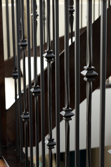 180 degree open rise stair - Modern - Staircase - Edmonton - by ...