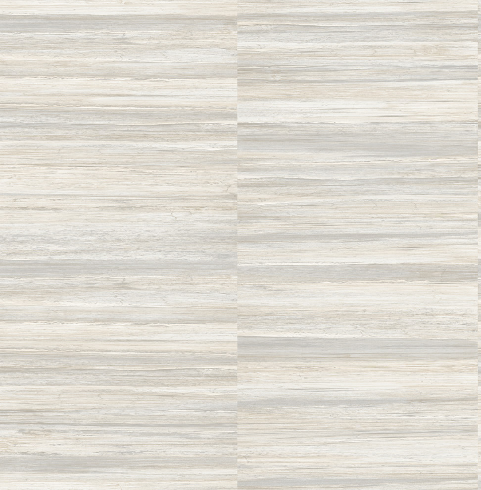 Rowan White Faux Grasscloth Wallpaper - Contemporary - Wallpaper - by ...