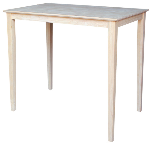 Solid Wood Top Table, 42 Inch High - Transitional - Dining Tables - by ...