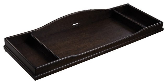 Baby Cache Glendale Traditional Wood Changing Station in Charcoal Brown ...
