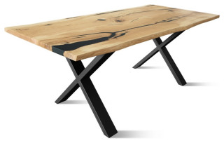 URBAN-BL Solid Wood Dining Table - Industrial - Dining Tables - by ...