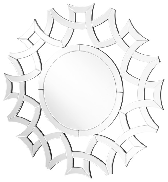Sparkle 39.5" Contemporary Round Wall Mirror - Contemporary - Wall ...