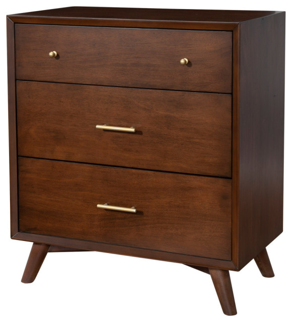 Flynn Mid Century Modern 3 Drawer Small Chest - Midcentury - Accent ...