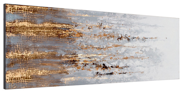 Golden Rise Hand Painted Canvas - Contemporary - Paintings - by Gild ...