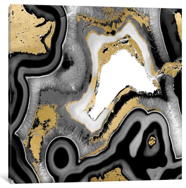 "Agate Noir I" by Danielle Carson, Canvas Print, 12x12x1.5 ...