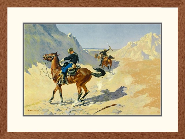 "The Advance Guard" Framed Digital Print by Frederic Remington, 27x21 ...