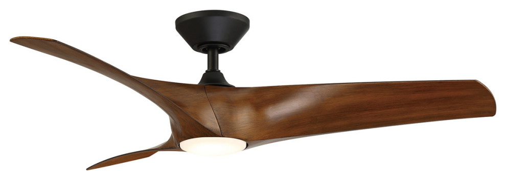 Zephyr 52" Ceiling Fan in Matte Black - Transitional - Ceiling Fans ...