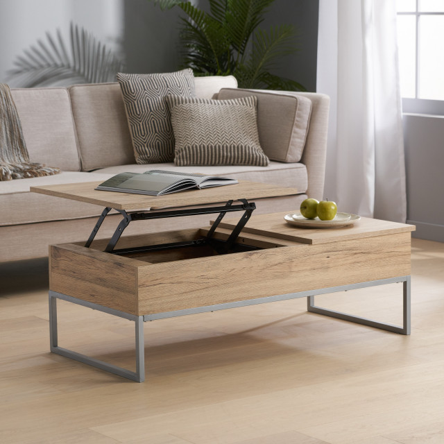 GDF Studio Cerise Lift Top Storage Coffee Table - Contemporary - Coffee ...