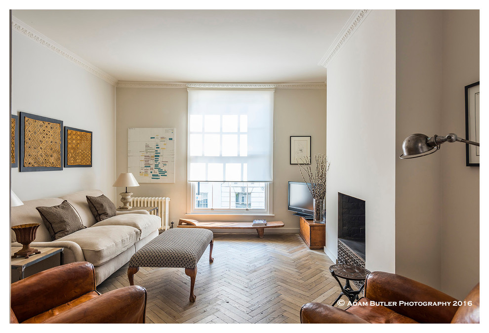 Townhouse with Exposed Brickwork in Marylebone, London - Contemporary ...