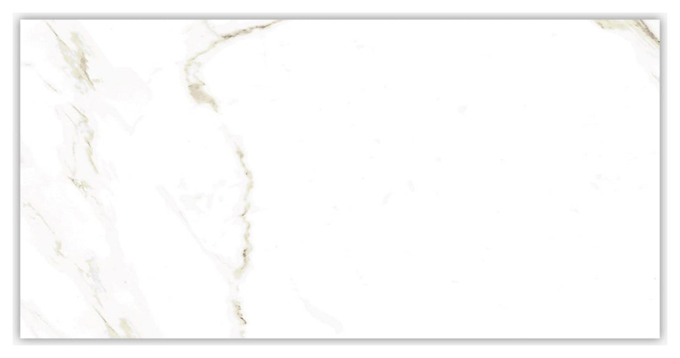 Emotion Calacatta Gold Matte 12x24 Porcelain Tile, 12X24 - Traditional ...