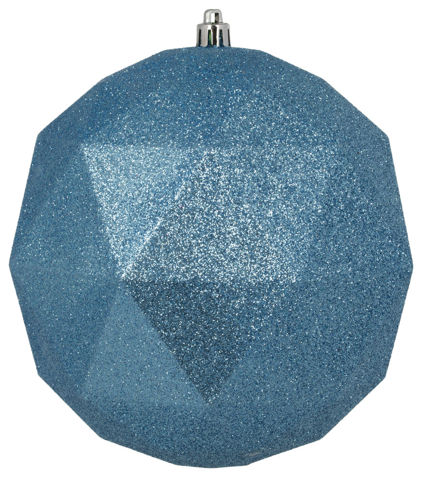 Vickerman 6" Periwinkle Glitter Geo Ball 4-Pack, M177429Dg ...
