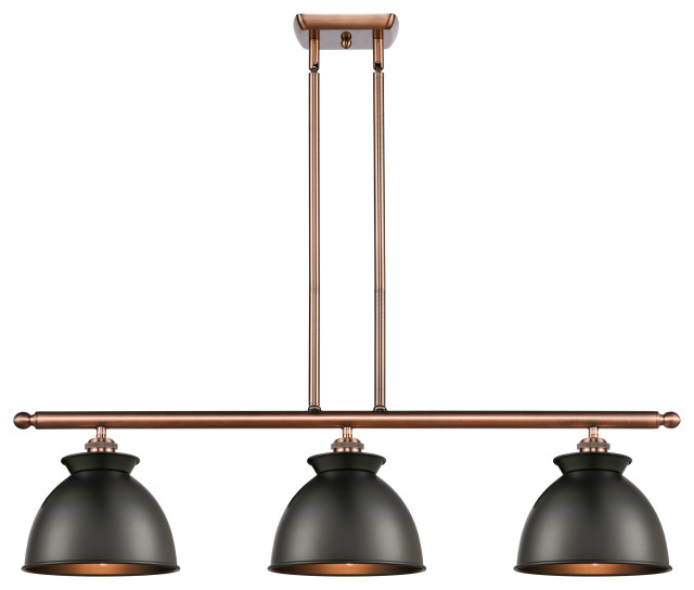 Innovations 516-3I-AC-M14-BK-LED Adirondack 3 Light Island Light ...