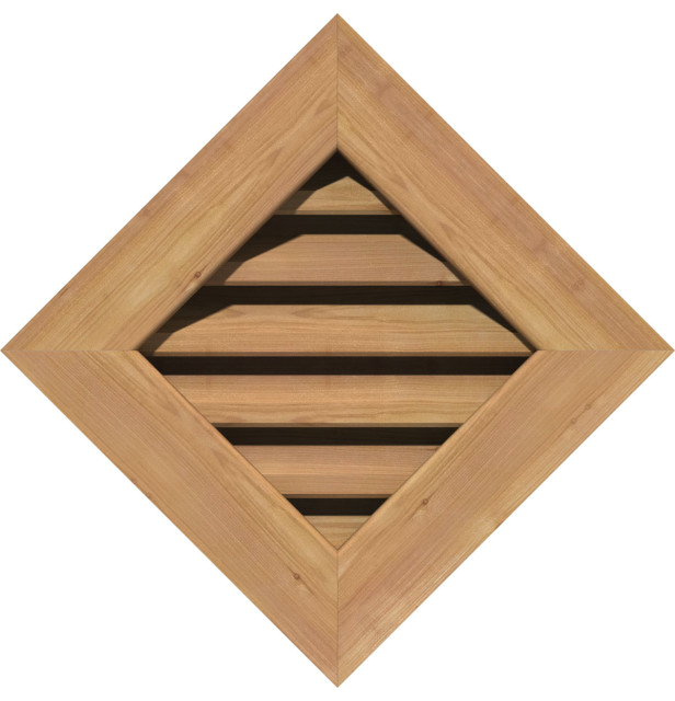 Arch Top Gable Vent, Western Red Cedar Gable Vent With 1"x4" Flat Trim ...