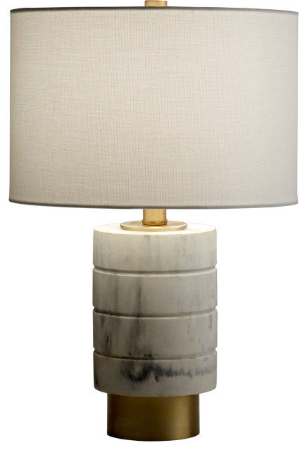 Casper 1 Light Table Lamp, White - Transitional - Table Lamps - by ...