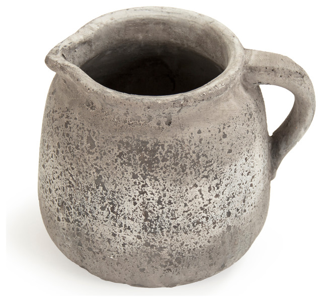 Pitcher, Gray - Farmhouse - Vases - by HedgeApple | Houzz