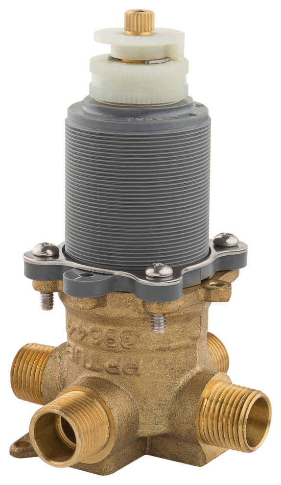 Thermostatic Temperature and Volume Control Tub and Shower Valve and ...