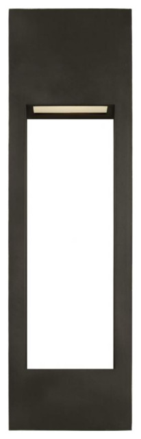 Testa Outdoor Wall Lantern, 2-Light, LED, Antique Bronze, 24" - Modern ...