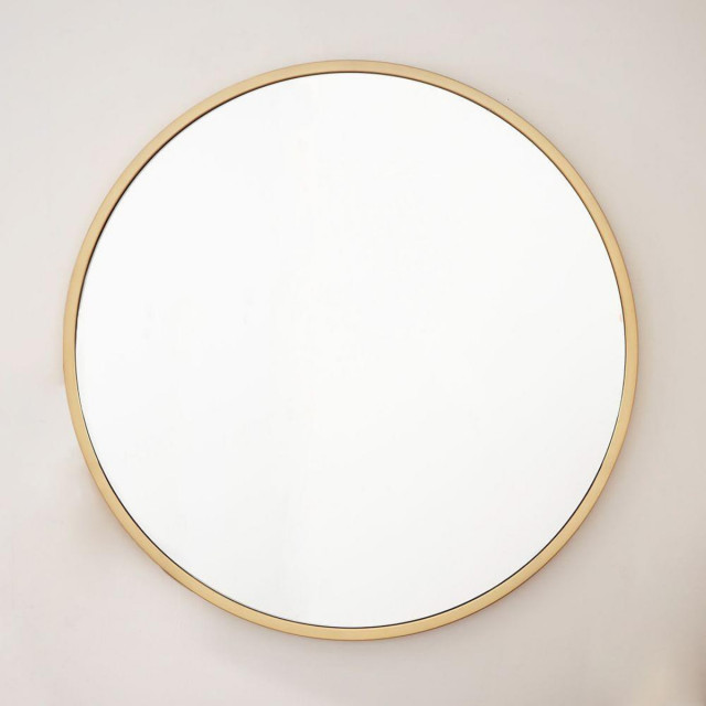 Round Mirror, 60" Dia - Contemporary - Wall Mirrors - by HomeCraftDecor ...