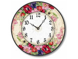 Vintage-Style English Floral Clock - Victorian - Wall Clocks - by Fairy ...