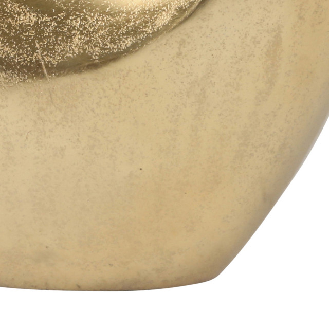 16 Inches Aluminum Frame Large Oval Sculpture, Bright Gold ...