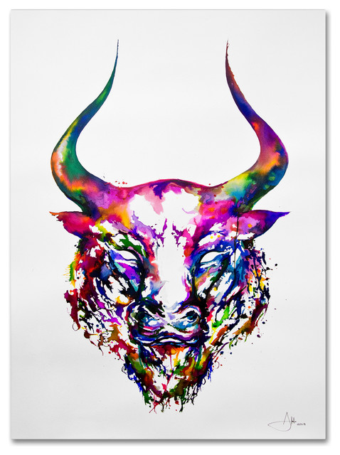 Marc Allante 'Philosopher' Canvas Art, 19 x 14 - Contemporary - Prints ...