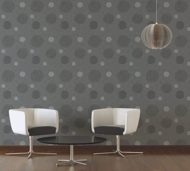 Geometric Textured Wallpaper, Spotty Circle Shapes, 960402, 1 Roll ...