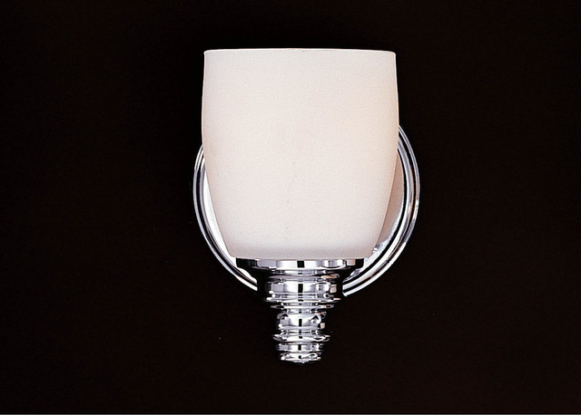 Single Vanity Light, Chrome - Transitional - Bathroom Vanity Lighting ...