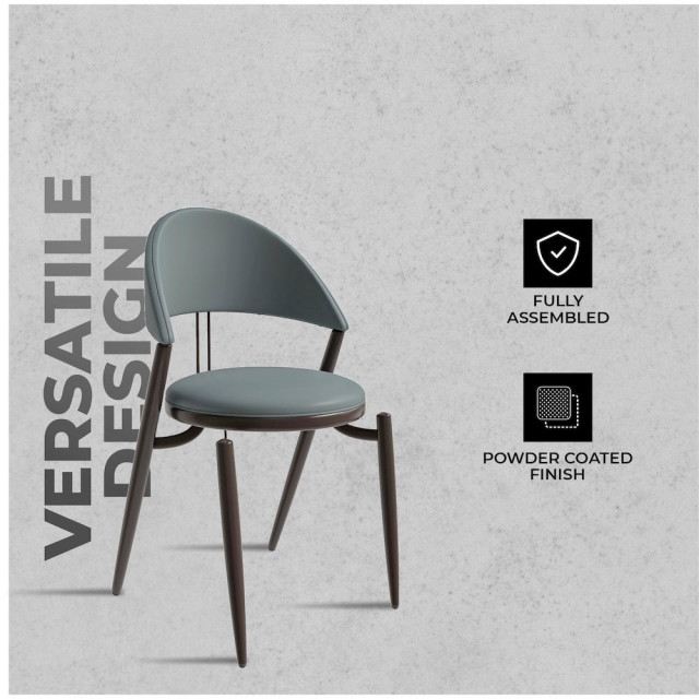 Venice Collection Modern Dining Chair In Light Grey - Modern - Dining ...