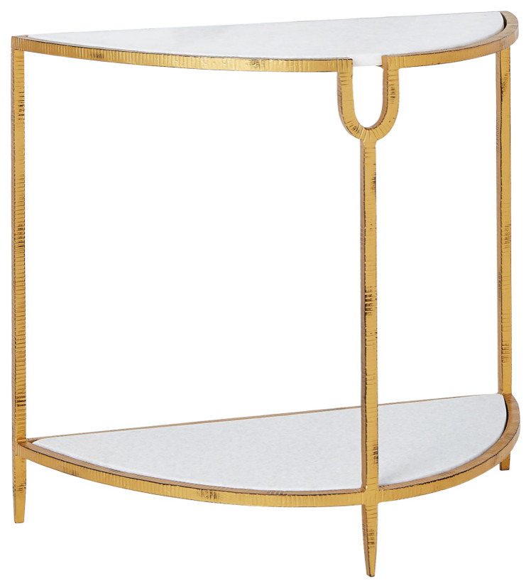 Demilune Side Table, 27"L x 14.5"W x 24"H - Contemporary - Side Tables ...