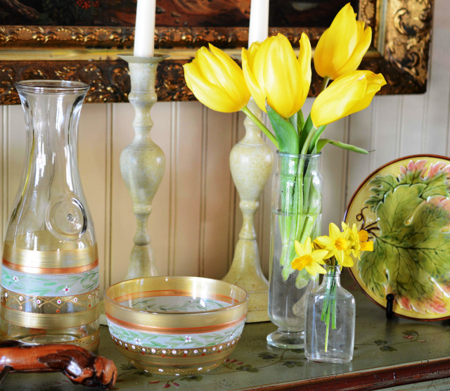 Mosaic Gold Garland 6" Bowl - Traditional - Wreaths And Garlands ...