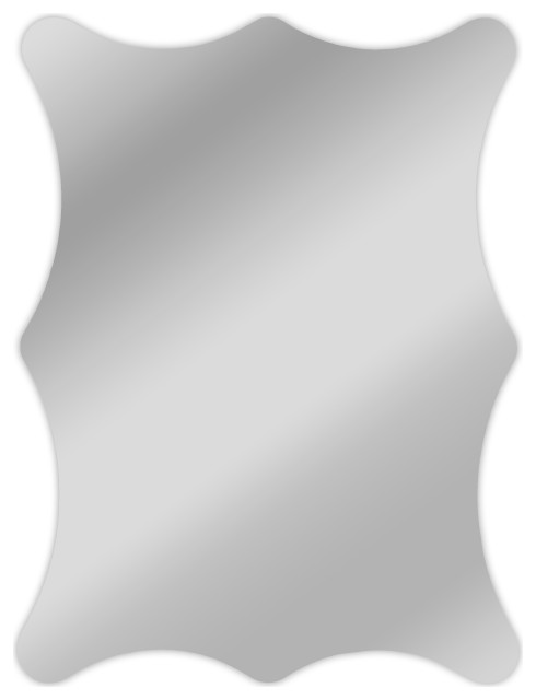 CHLOE's Reflection Verical/Horizontal Hanging Rectangle Frameless Wall ...