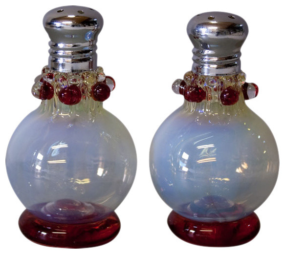 Junior Lace Red Salt and Pepper Shaker Set - Contemporary - Salt And ...