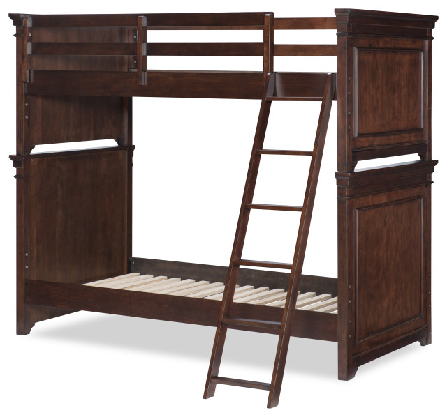 Canterbury Bolting Bunk Rails With Slat Rolls, Twin, Warm Cherry, Twin ...
