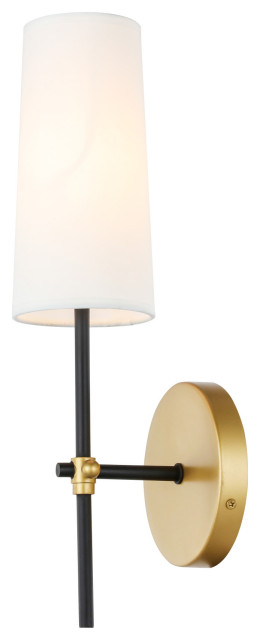 Elegant Lighting LD6004W5 Mel 1 Light 16" Tall Bathroom Sconce ...